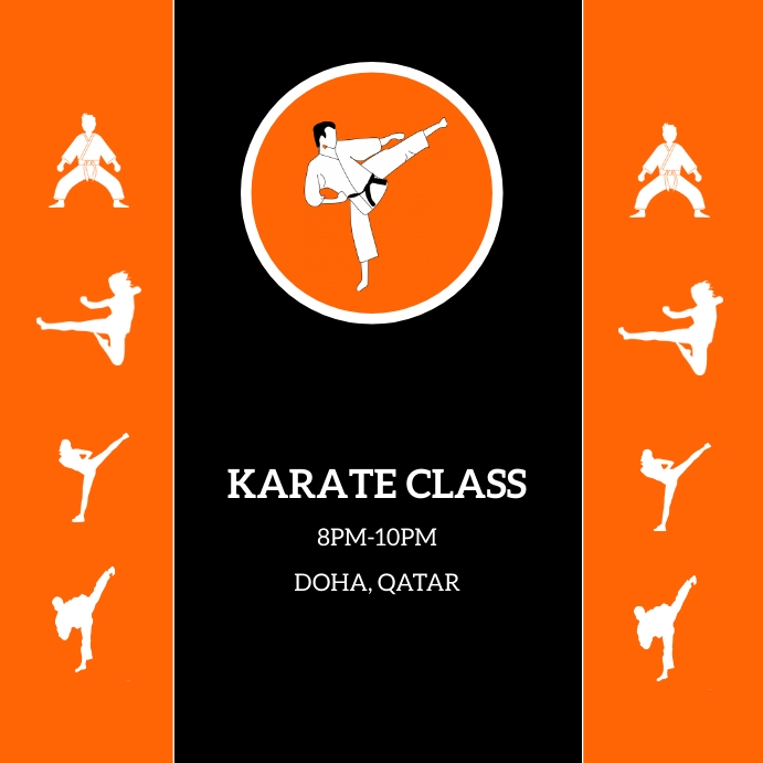 35 KARATE Template | PosterMyWall