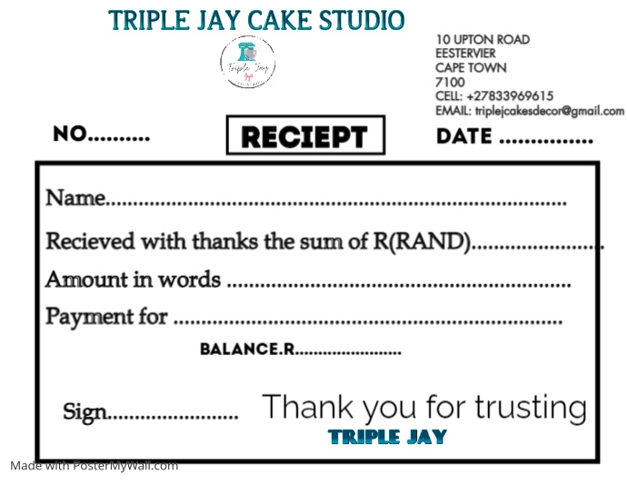 Copy of Receipt | PosterMyWall