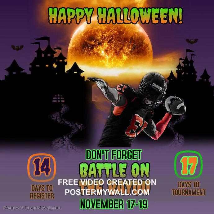 NFL FOOTBALL Halloween | PosterMyWall