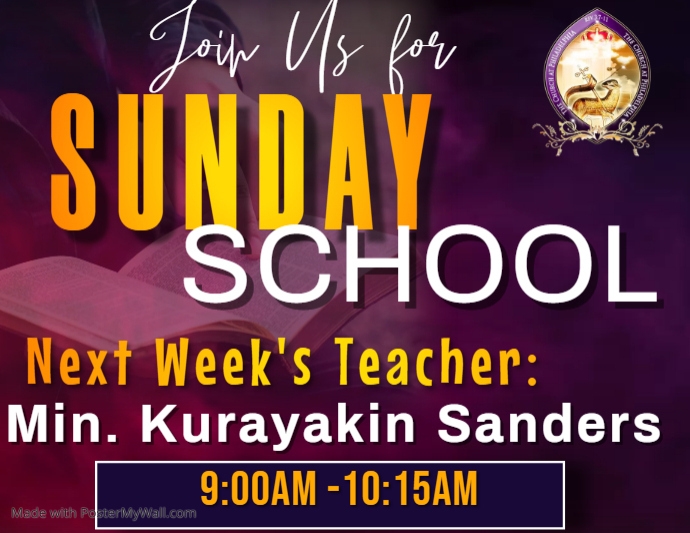 Copy of Sunday School Service (4) | PosterMyWall