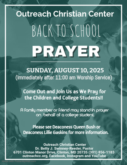 Back to School Prayer | PosterMyWall