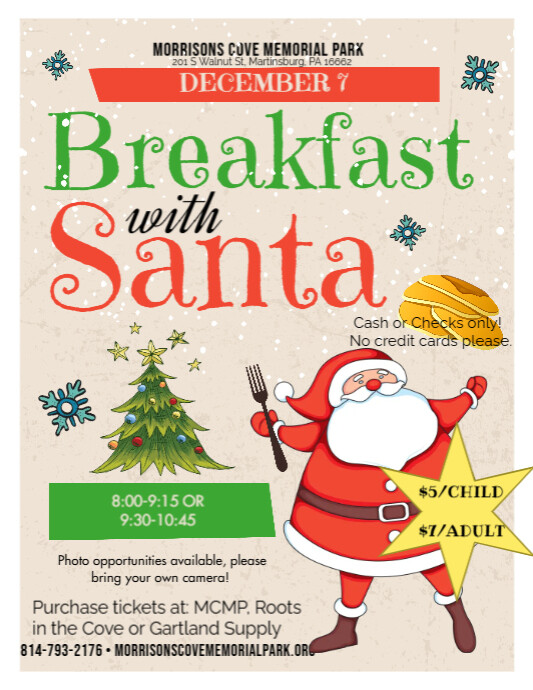 BREAKFAST WITH SANTA FLYER | PosterMyWall