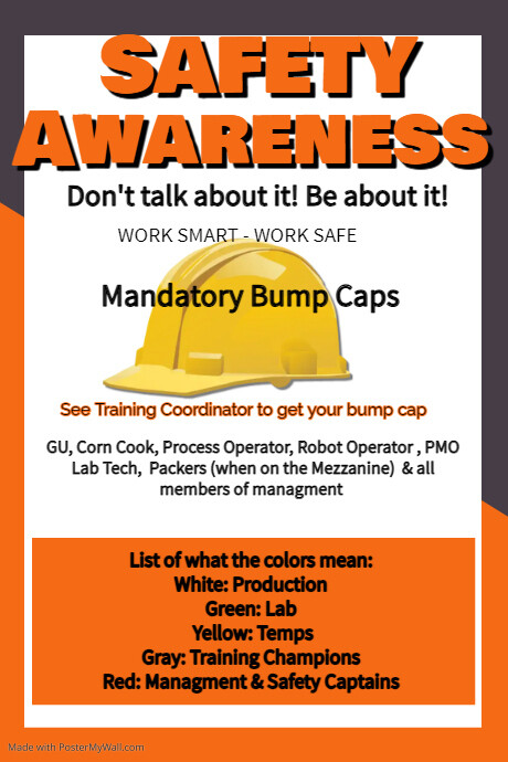 Work Safety Poster | PosterMyWall