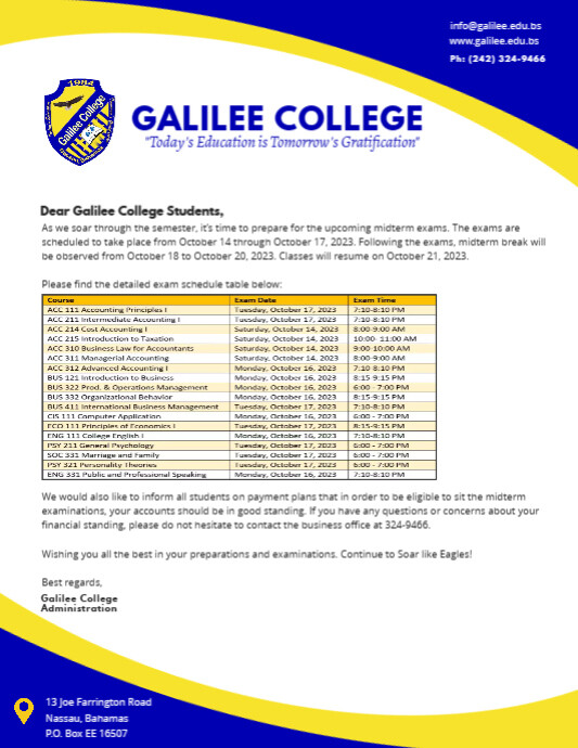 Copy of Midterm Letter | PosterMyWall