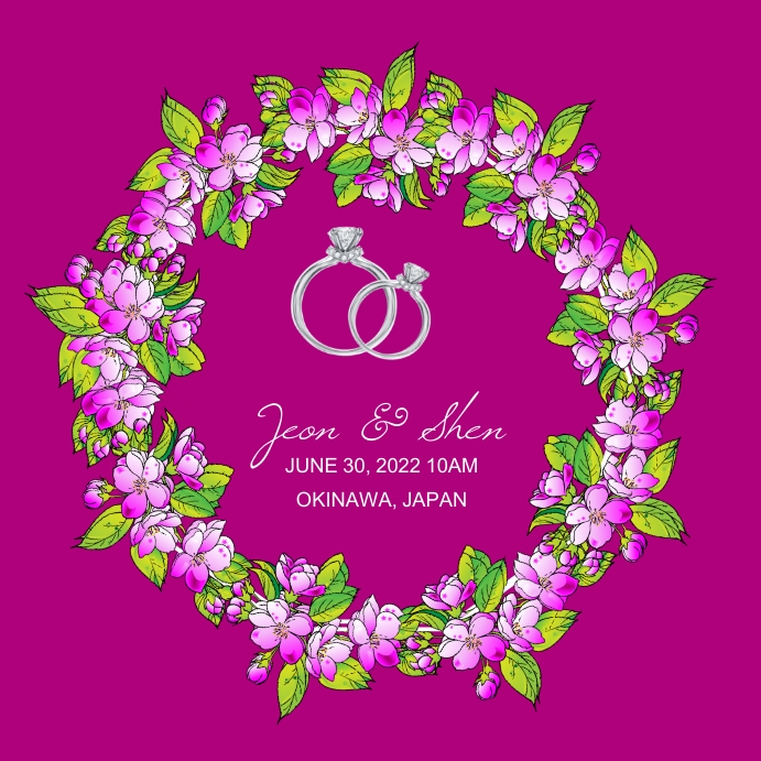 357 Wedding Template | PosterMyWall