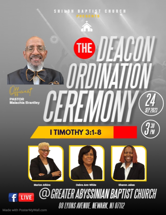 Copy of ORDINATION CEREMONY | PosterMyWall