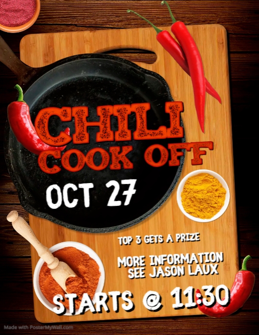 Chili Cook-Off Flyer | PosterMyWall