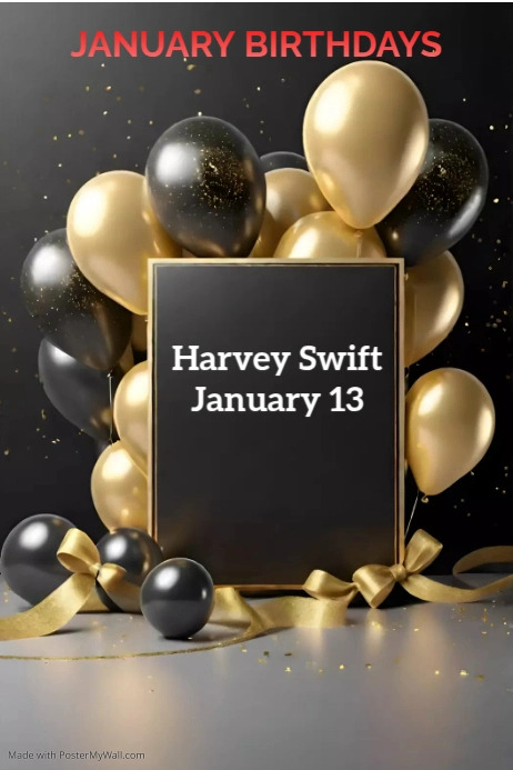 January Birthday | PosterMyWall