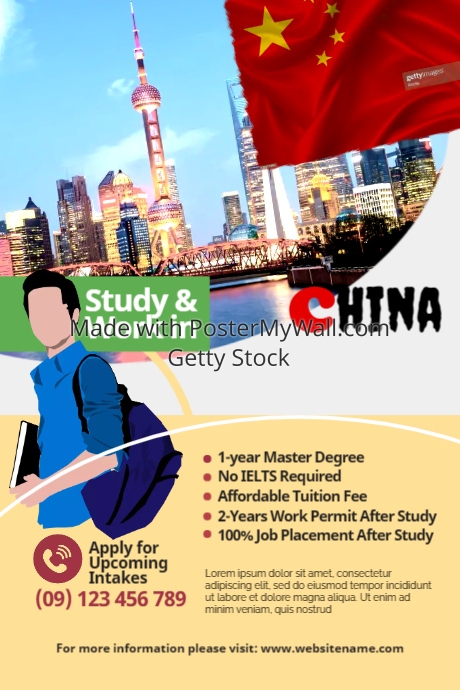 Study in UK Flyer | PosterMyWall