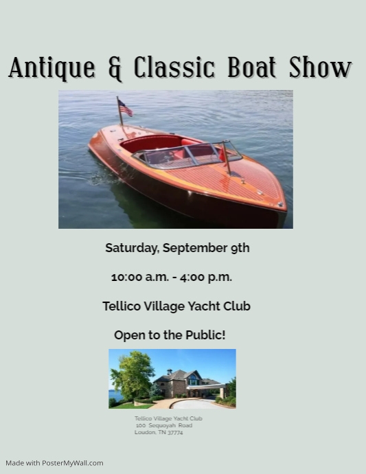 Antique Boat Show | PosterMyWall