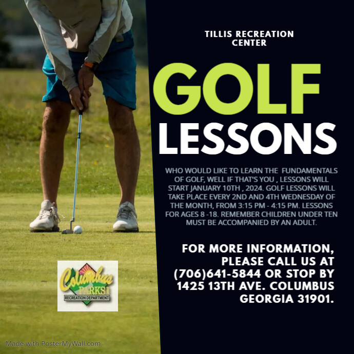 Golf lessons | PosterMyWall