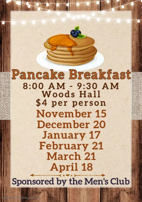 Copy of Vintage pancake invitation | PosterMyWall