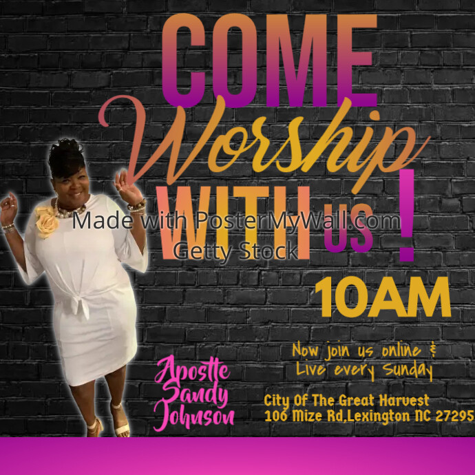 Copy of church, praise and worship, revival | PosterMyWall