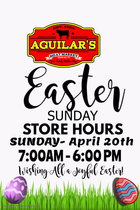 Copy of Easter Open Hours Template | PosterMyWall