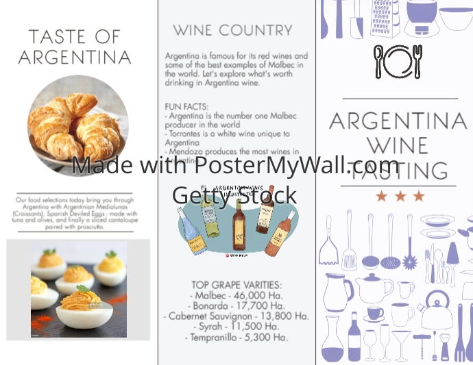 cooking trifold brochure design template | PosterMyWall
