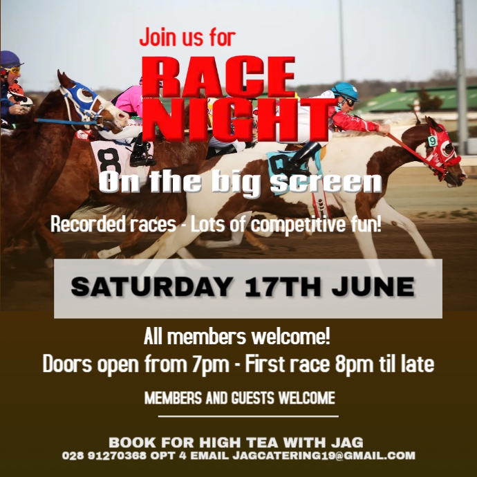 Race Night Poster | PosterMyWall