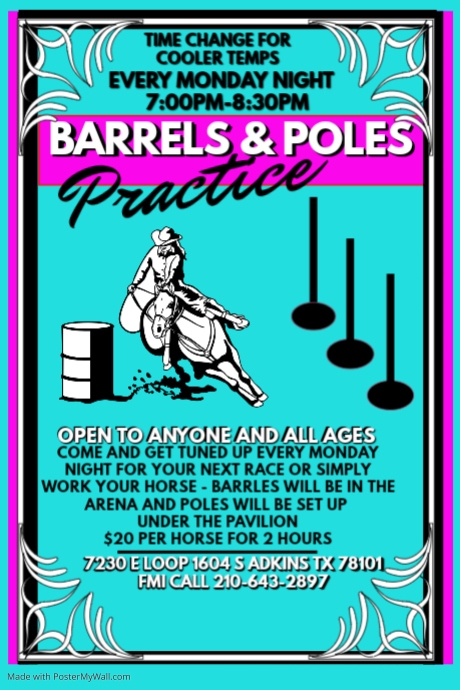 Copy of Barrel Racing Poster | PosterMyWall