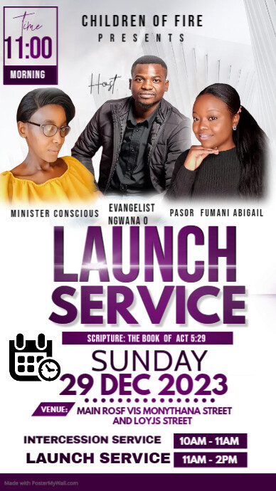 Copy of Launch service | PosterMyWall