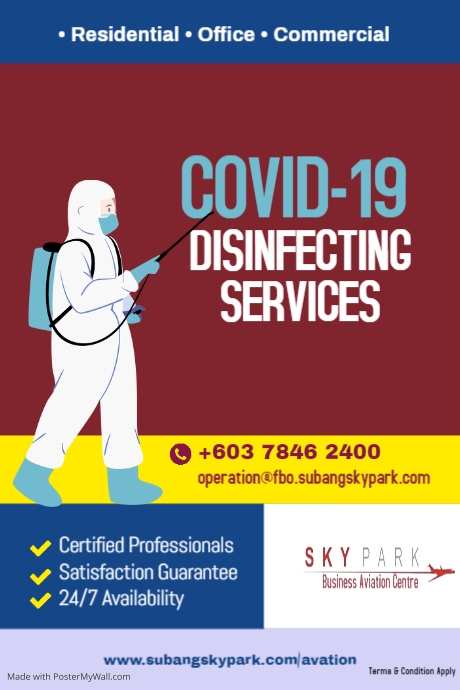 Copy of Covid-19 Disinfection Cleaning Service | PosterMyWall
