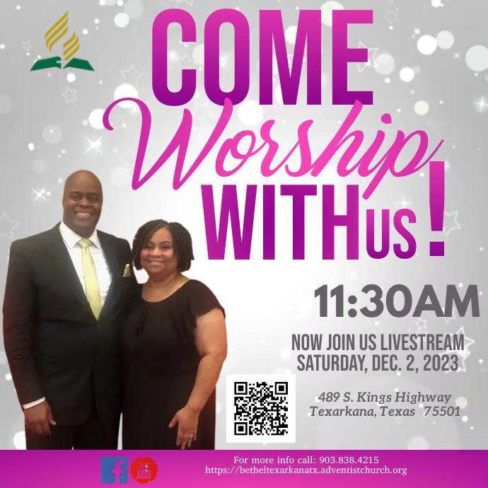 Bethel SDA Church Flyer for Dec. 2, 2023 | PosterMyWall