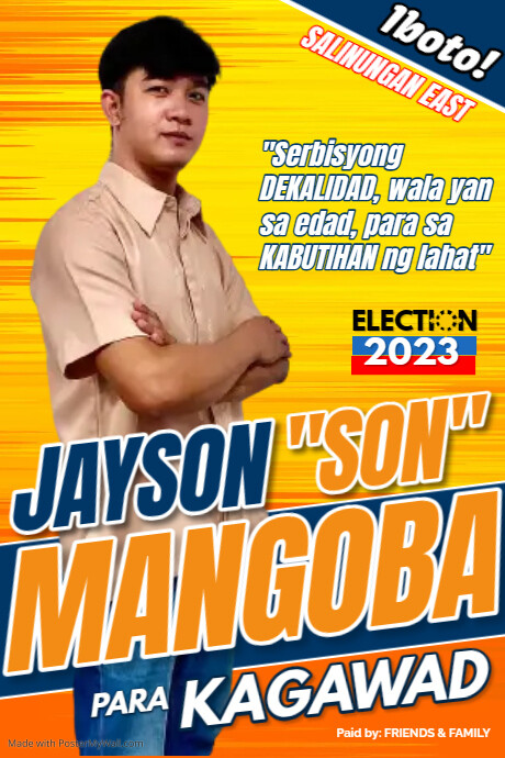 Orange Barangay Election | PosterMyWall