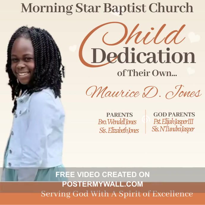 Child Dedication Instagram Video Post (1) | PosterMyWall