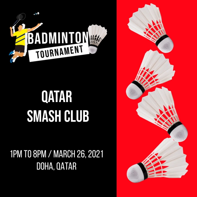 36 Badminton Template | PosterMyWall