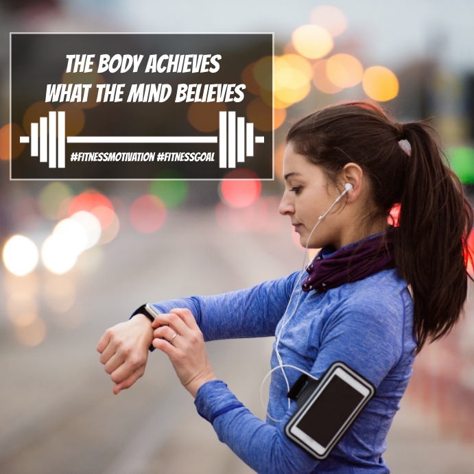 36 Fitness Motivation & Goals Template | PosterMyWall