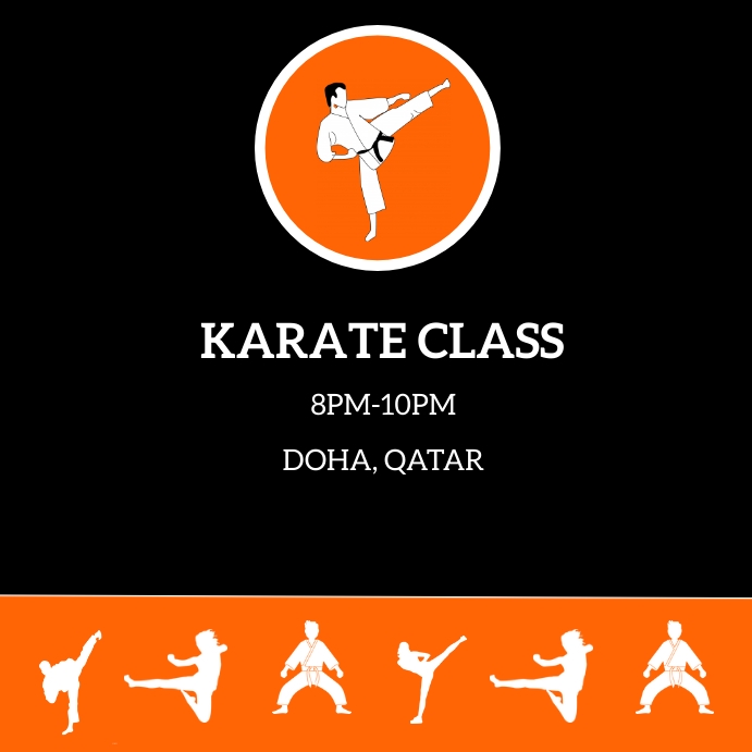 36 KARATE Template | PosterMyWall