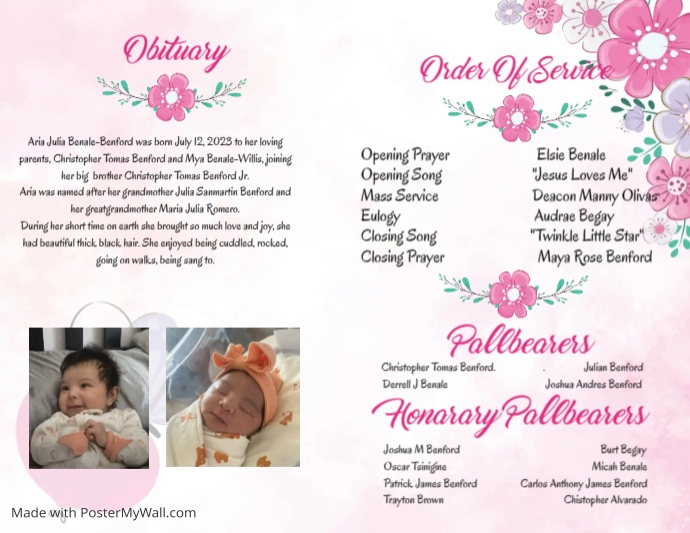 Funeral Program Template | PosterMyWall