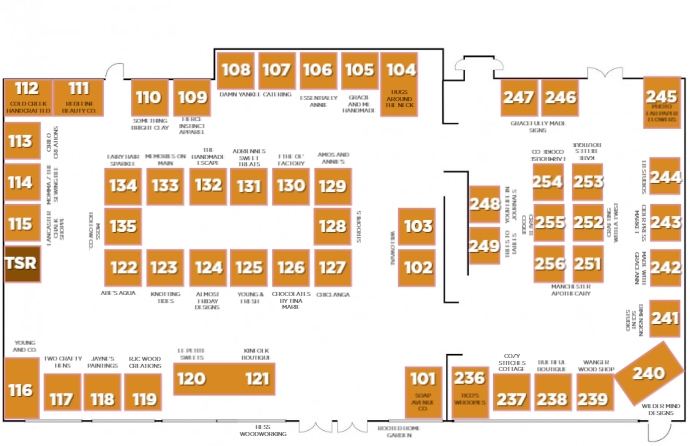 October 2nd Makers Market Layout | PosterMyWall