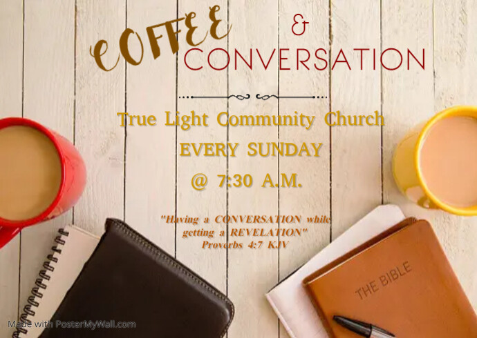 Coffee conversation party invitation | PosterMyWall