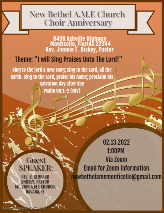 Copy of Choir Anniversary Flyer | PosterMyWall