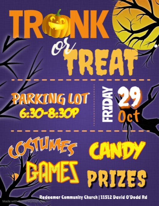 RCC Trunk or Treat 2021 | PosterMyWall