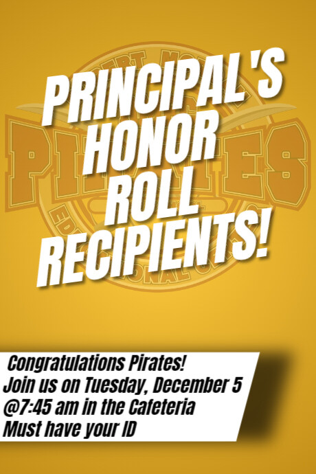 RMEC Principal's Honor Roll (2) | PosterMyWall
