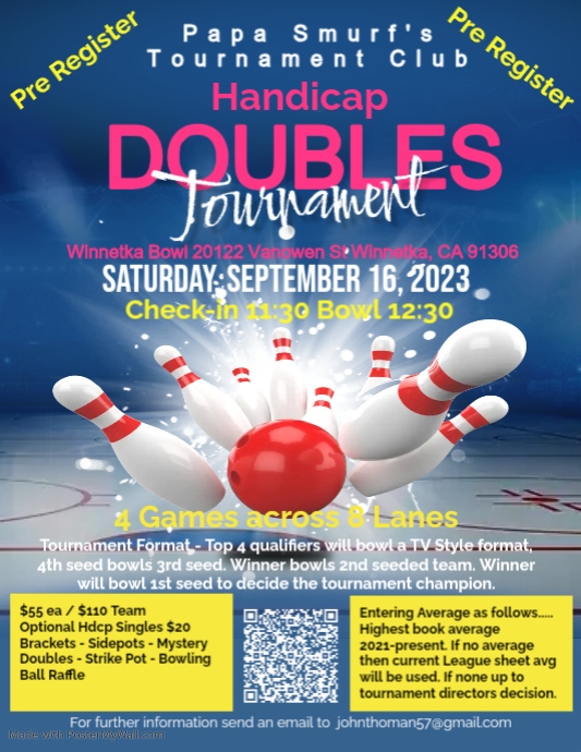 bowling tournament (1) | PosterMyWall