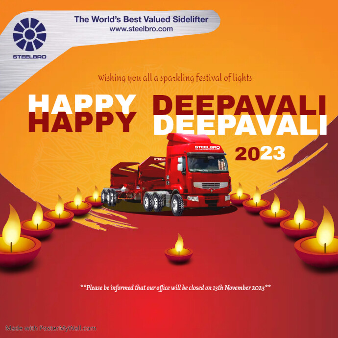Happy diwali festival Medium Rectangle | PosterMyWall