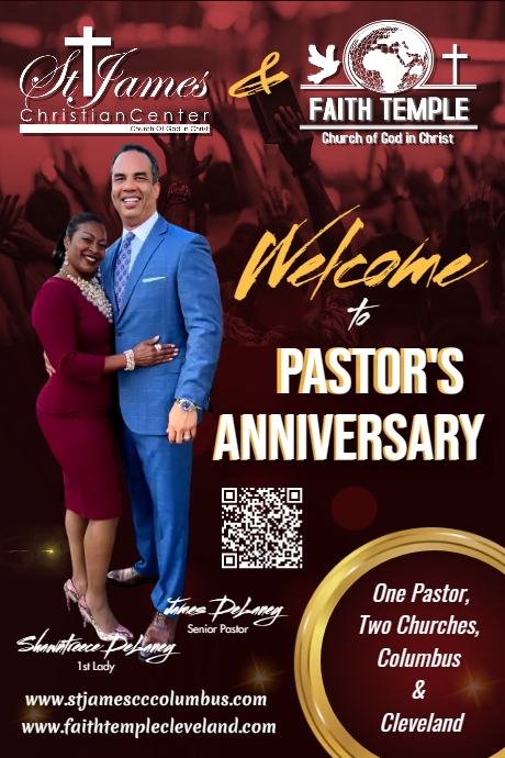 Pastor Anniversary (1) | PosterMyWall