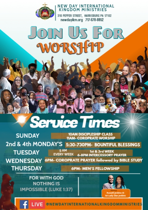 SUNDAY SERVICE TIMES | PosterMyWall