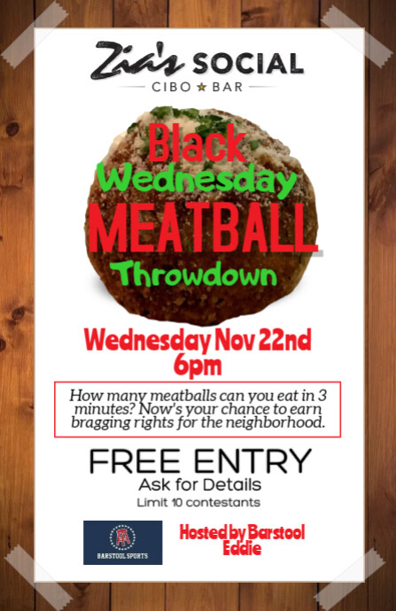 Meatball Cooking Contest Throwdown Flyer | PosterMyWall