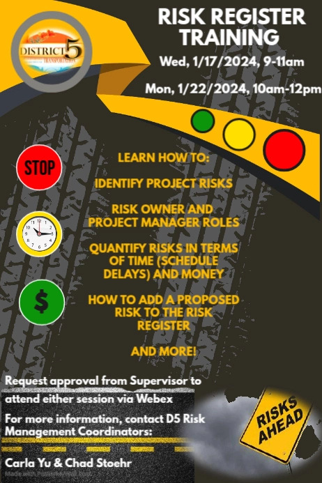 Risk Management Training Flyer | PosterMyWall