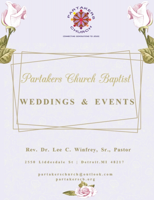 Weddings & Event Ministry | PosterMyWall