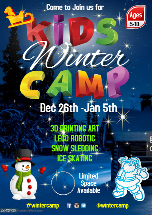 Kids Winter Camp | PosterMyWall