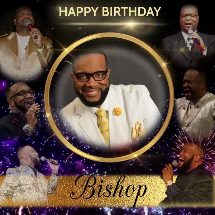 Copy of Bishop's Birthday CELEBRATION TEMPLATE | PosterMyWall