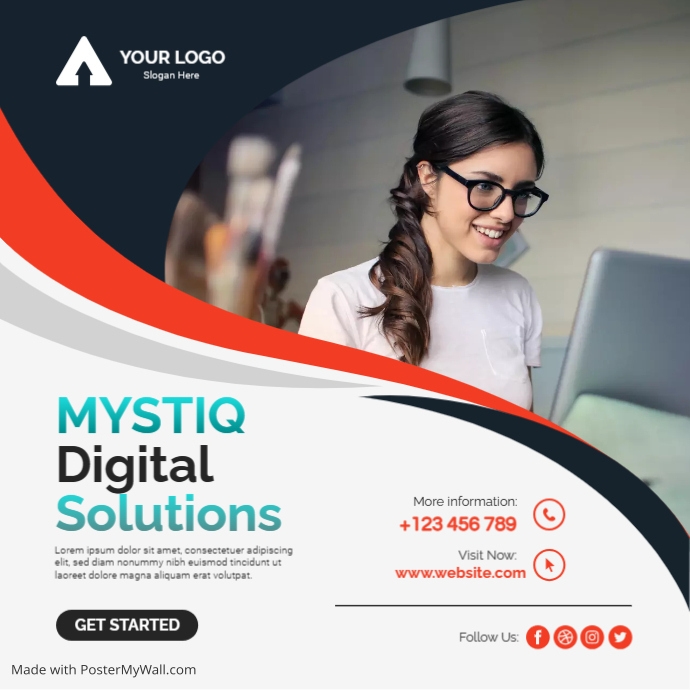 Digital Marketing Solution Instagram Poster | PosterMyWall