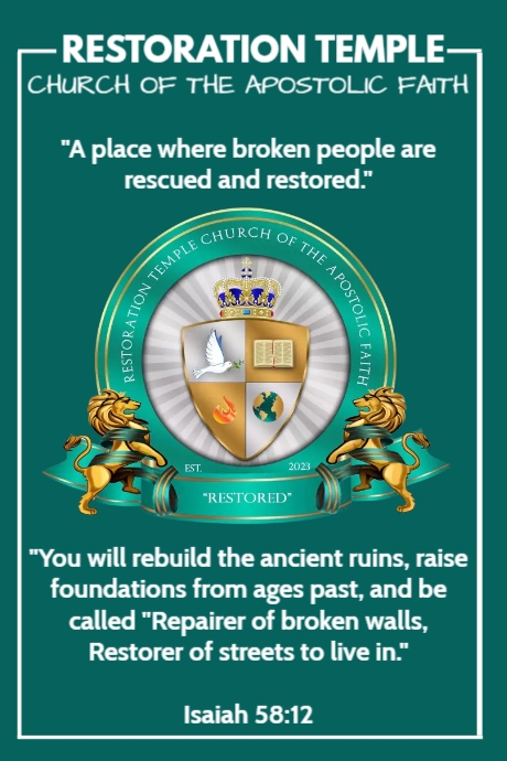 Restoration | PosterMyWall