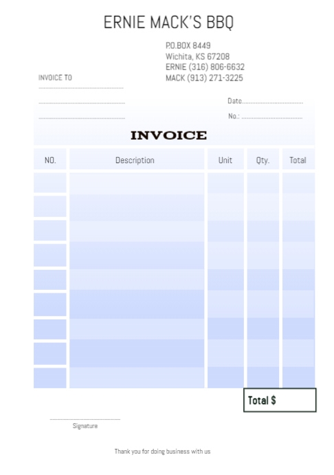 Invoice template (1) | PosterMyWall