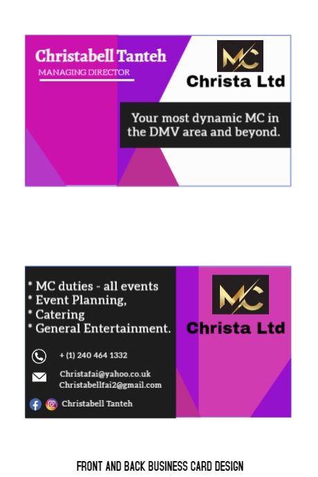 Business card design | PosterMyWall
