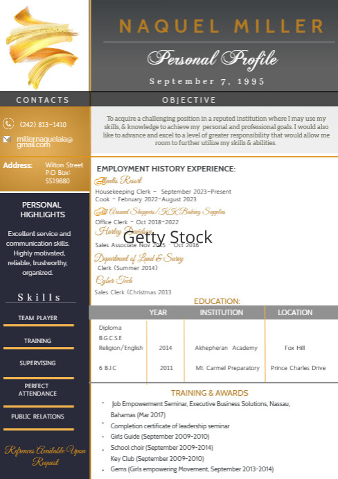 Copy of resume, Creative resume | PosterMyWall