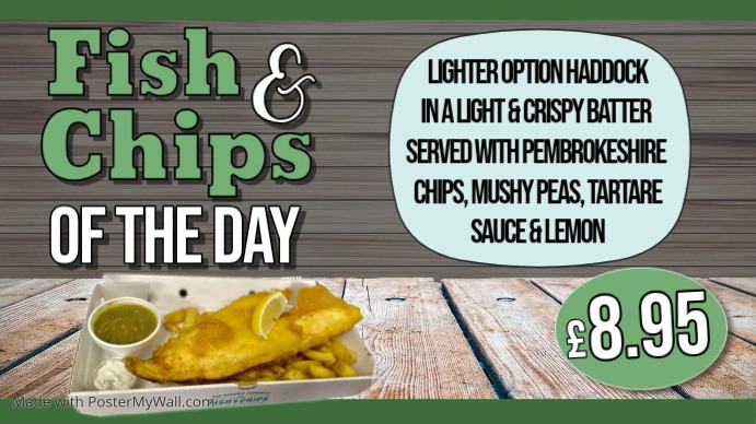 Fish & Chips Poster | PosterMyWall